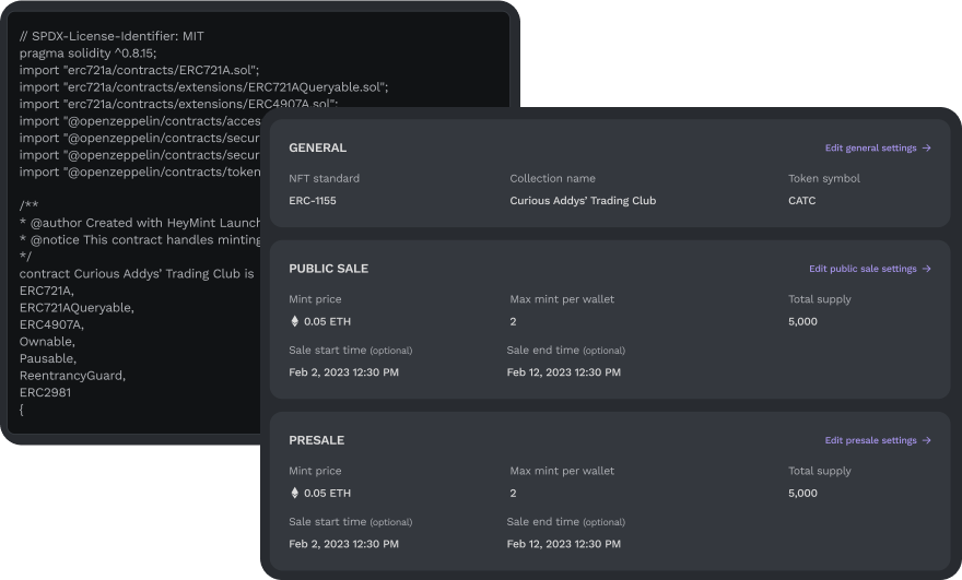 Heymint Nft Launchpad Smart Contract Generator